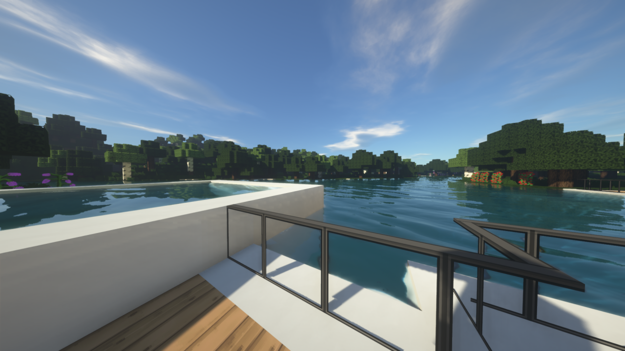 Modern Lakeside House (MODDED) Minecraft Map