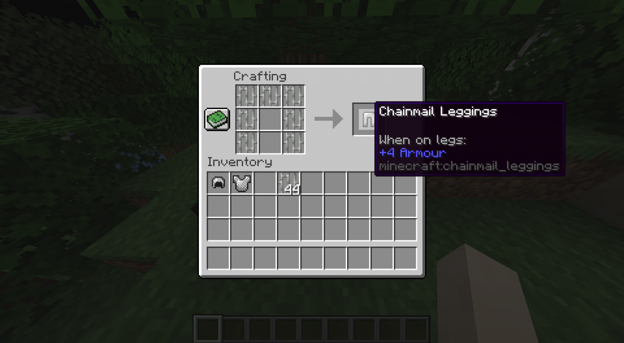 [1.14] Craftable Chainmail Armour Minecraft Data Pack