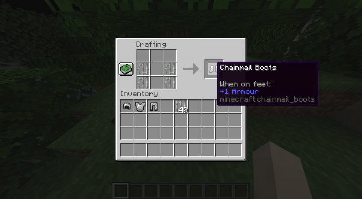 [1.14] Craftable Chainmail Armour Minecraft Data Pack