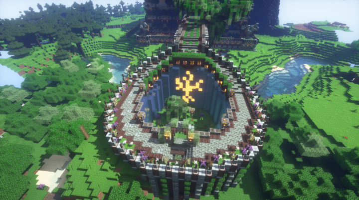 W.I.P Medieval/Woodland/Elven Mansion design Minecraft Map