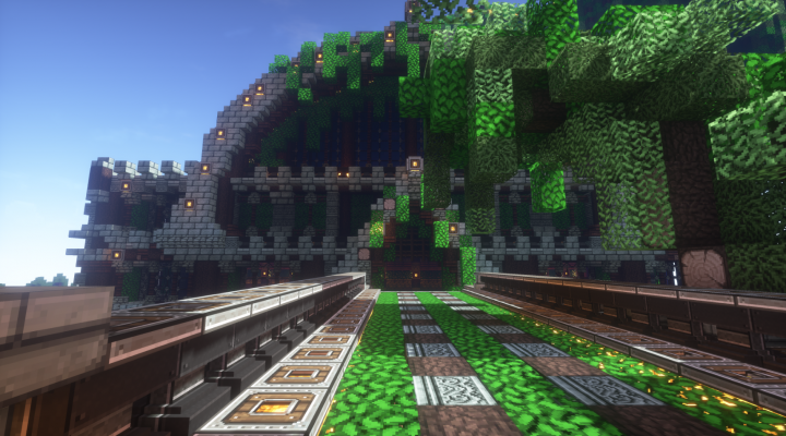 W.I.P Medieval/Woodland/Elven Mansion design Minecraft Map