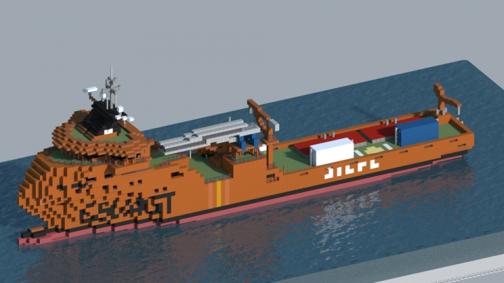 Esvagt Faraday Wind Farm Support Vessel Minecraft Map