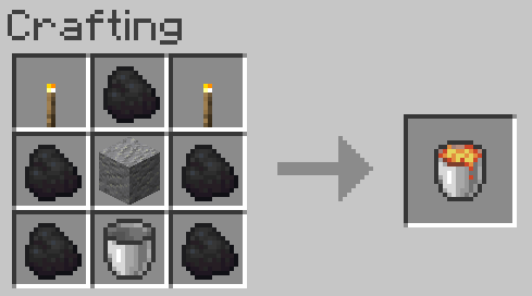 Lava Crafting Minecraft Data Pack