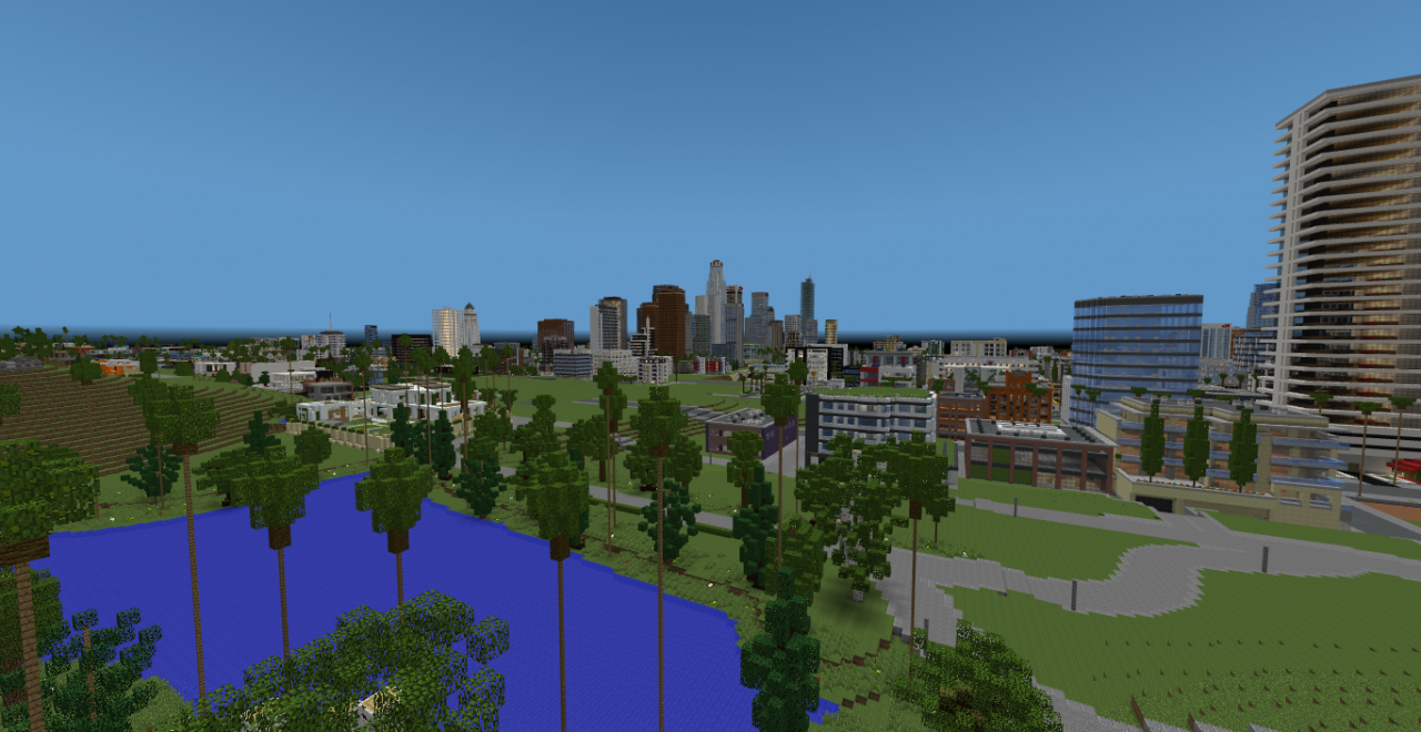 los angeles city territory Minecraft Map