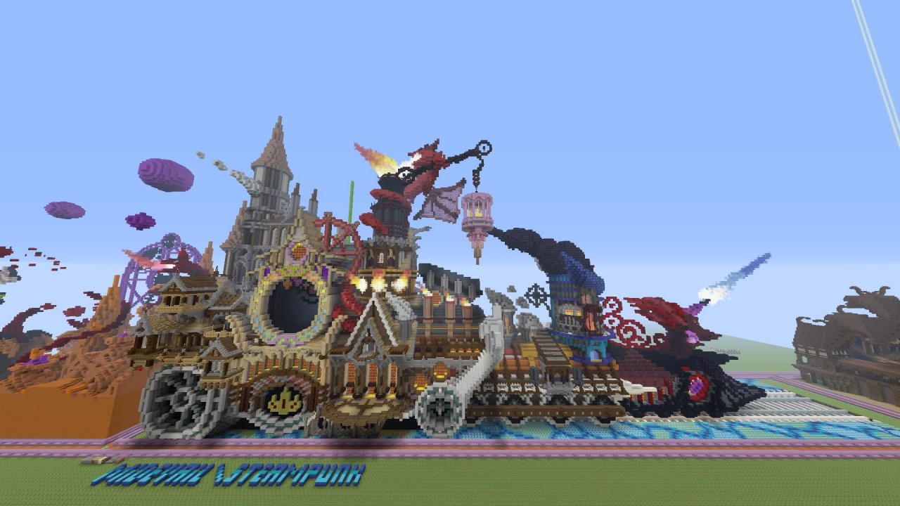 PS4 Train Minecraft Map