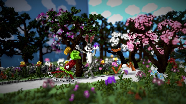 A Loony-Tune Spring Minecraft Map