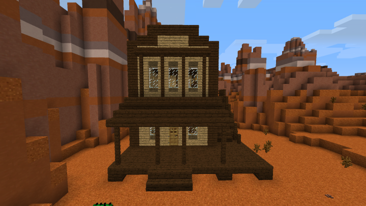 Two-Story Old West Shop Minecraft Map