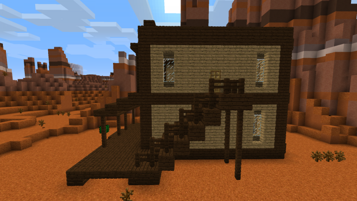 Two-Story Old West Shop Minecraft Map