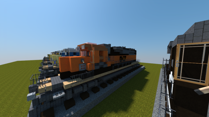 EMD SD40-2 Diesel locomotive. [With download] Minecraft Map