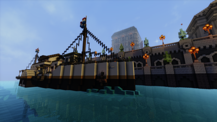 Ferry Boat Madelein - Sanacraft Minecraft Map