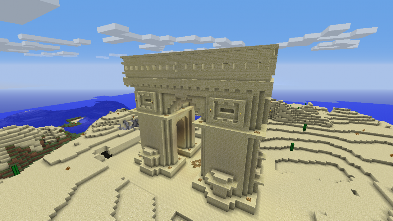 Arc De Triomphe or Triumphant Arch Minecraft Map