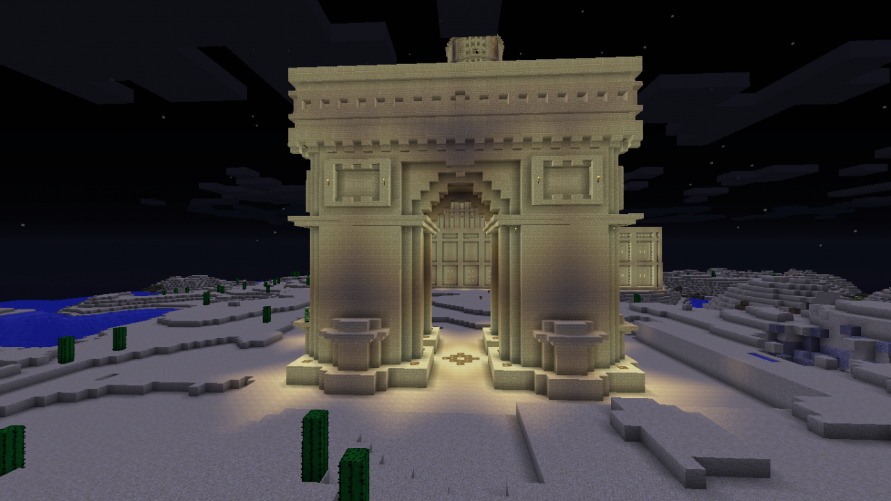 Arc De Triomphe or Triumphant Arch Minecraft Map
