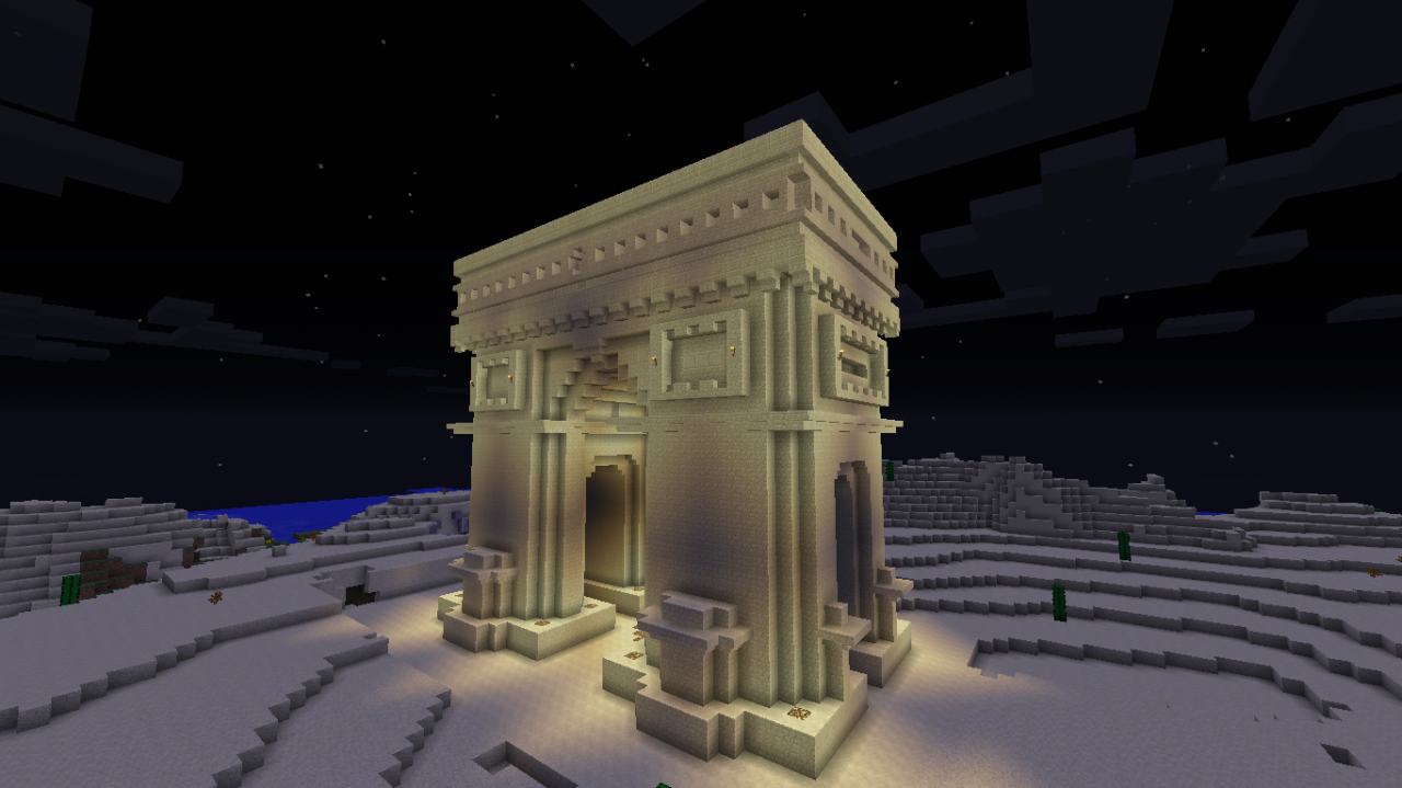 Arc De Triomphe or Triumphant Arch Minecraft Map