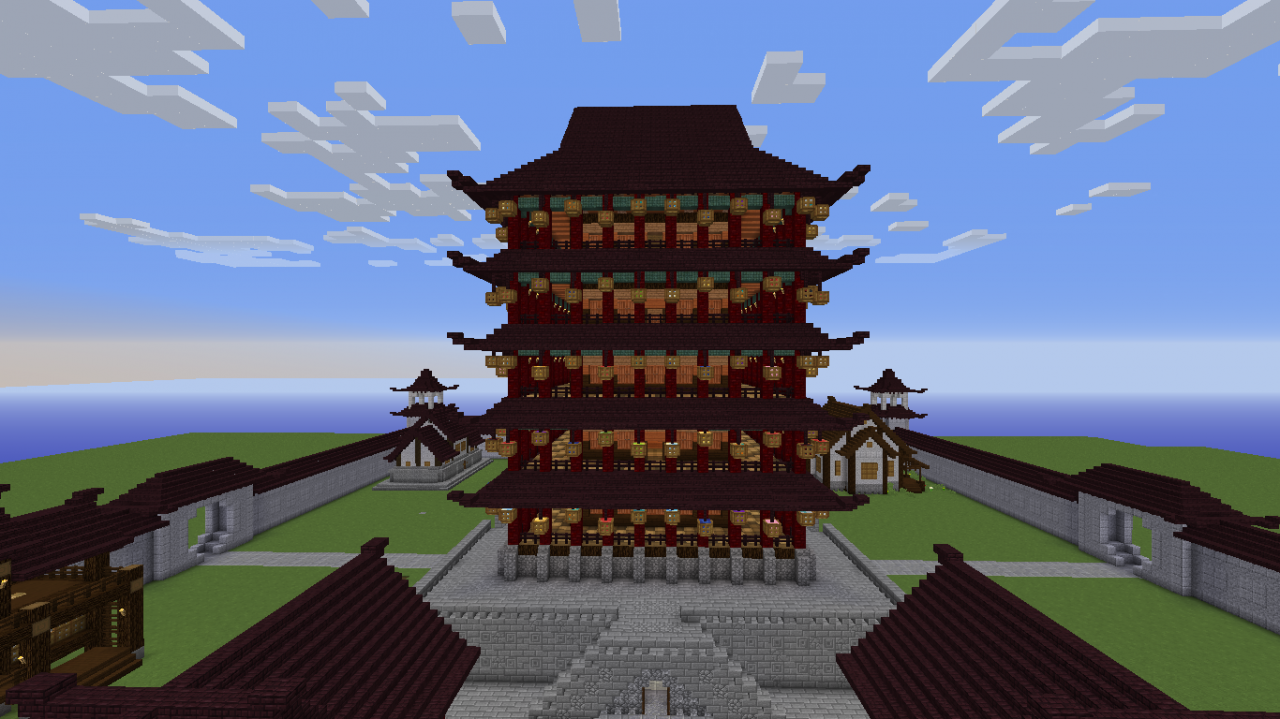 Asian Oriental Style Pagoda Temple Minecraft Map