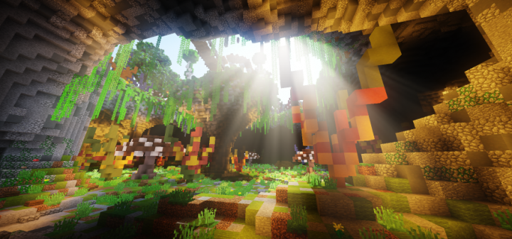 Spider Cave lobby/spawn Minecraft Map