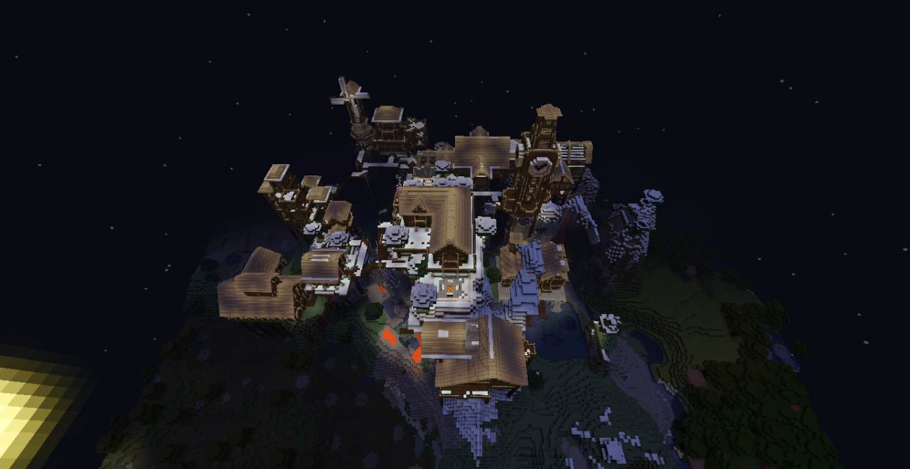 Steampunk Mountain Village Minecraft Map