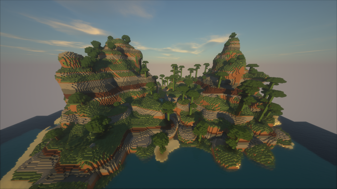 Uninhabited Island with beach 1.12 Minecraft Map