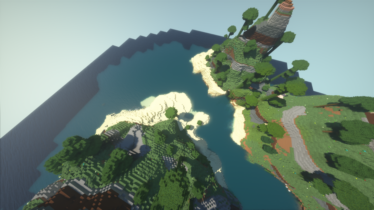 Uninhabited Island with beach 1.12 Minecraft Map