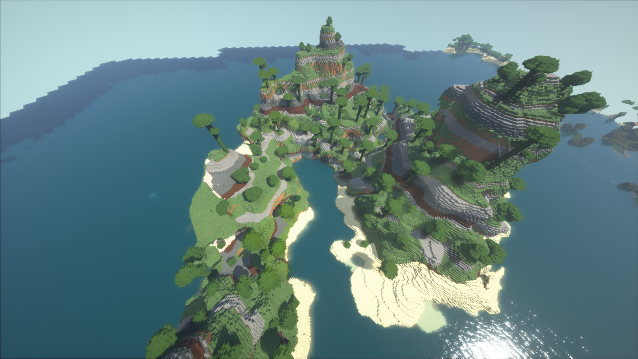 Uninhabited Island with beach 1.12 Minecraft Map