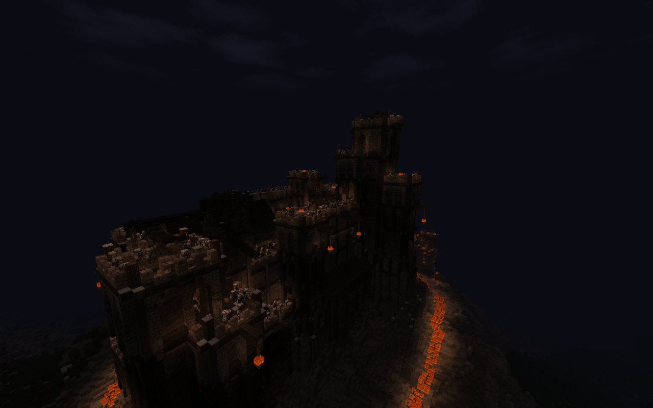 fortress Siege (with 500 fake soldiers and an inside ) Minecraft Map