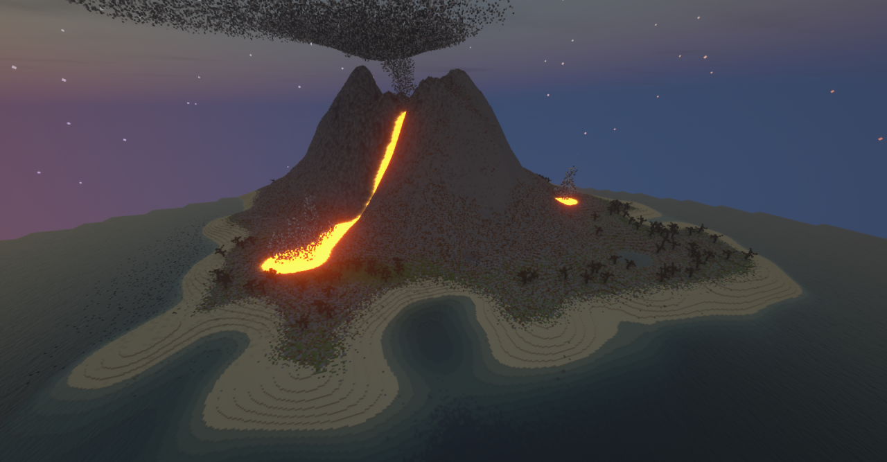 Vulcano Island V1.1 (1.12) Minecraft Map