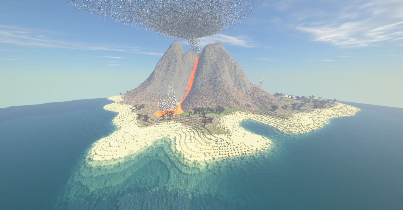 Vulcano Island V1.1 (1.12) Minecraft Map