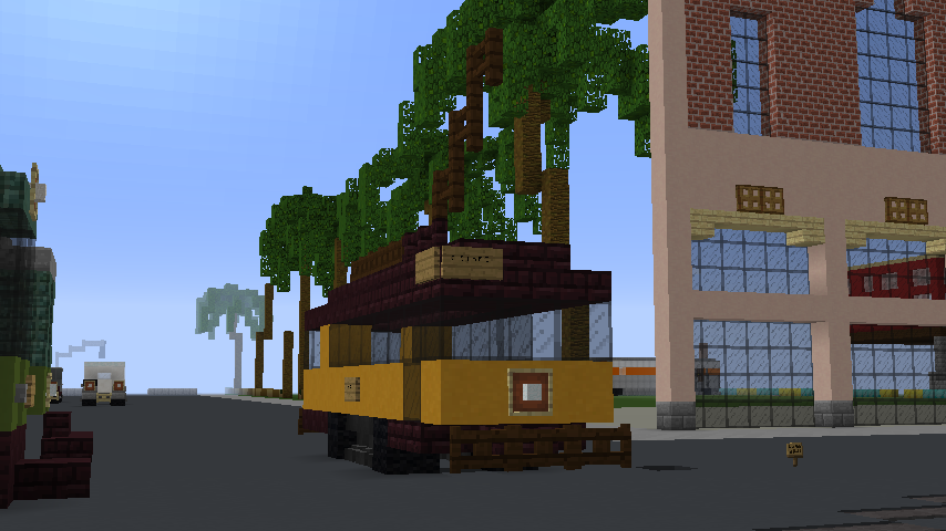 Sacramento Northern Birney Streetcar Minecraft Map