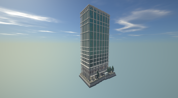 Central skyscraper Minecraft Map