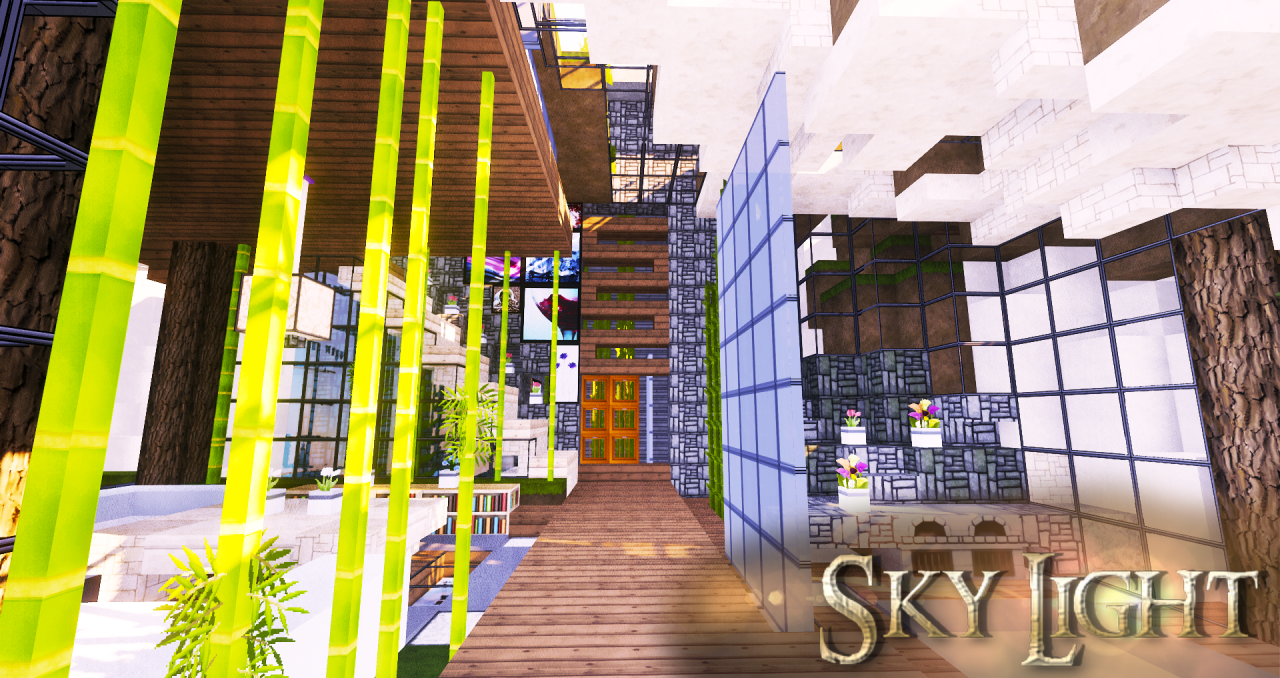 SkyLight (An Organic Private Modern Villa) Minecraft Map