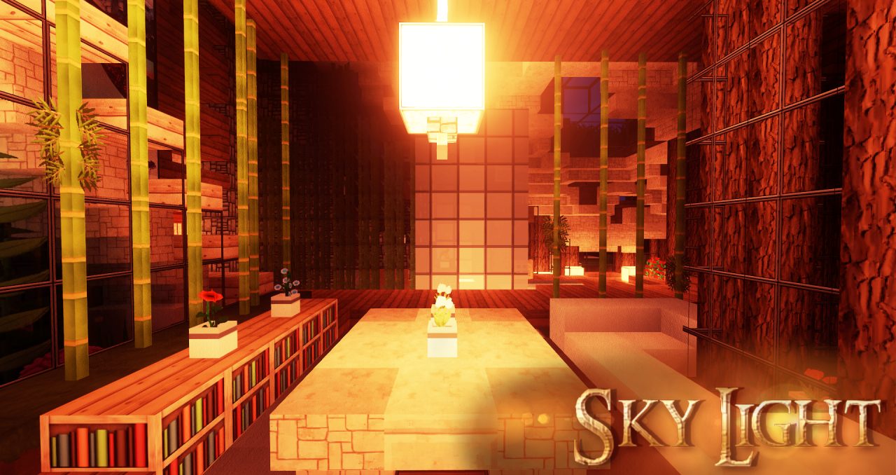 SkyLight (An Organic Private Modern Villa) Minecraft Map