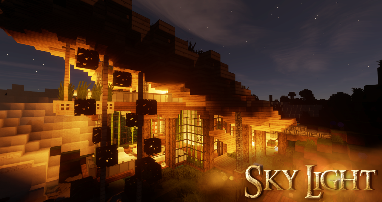 SkyLight (An Organic Private Modern Villa) Minecraft Map