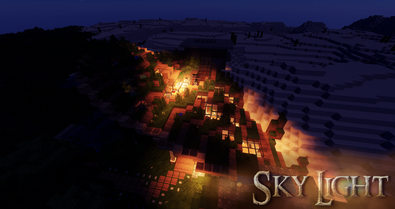 SkyLight (An Organic Private Modern Villa) Minecraft Map