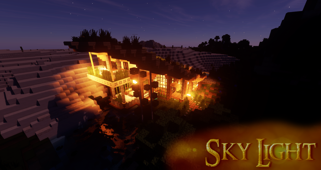 SkyLight (An Organic Private Modern Villa) Minecraft Map
