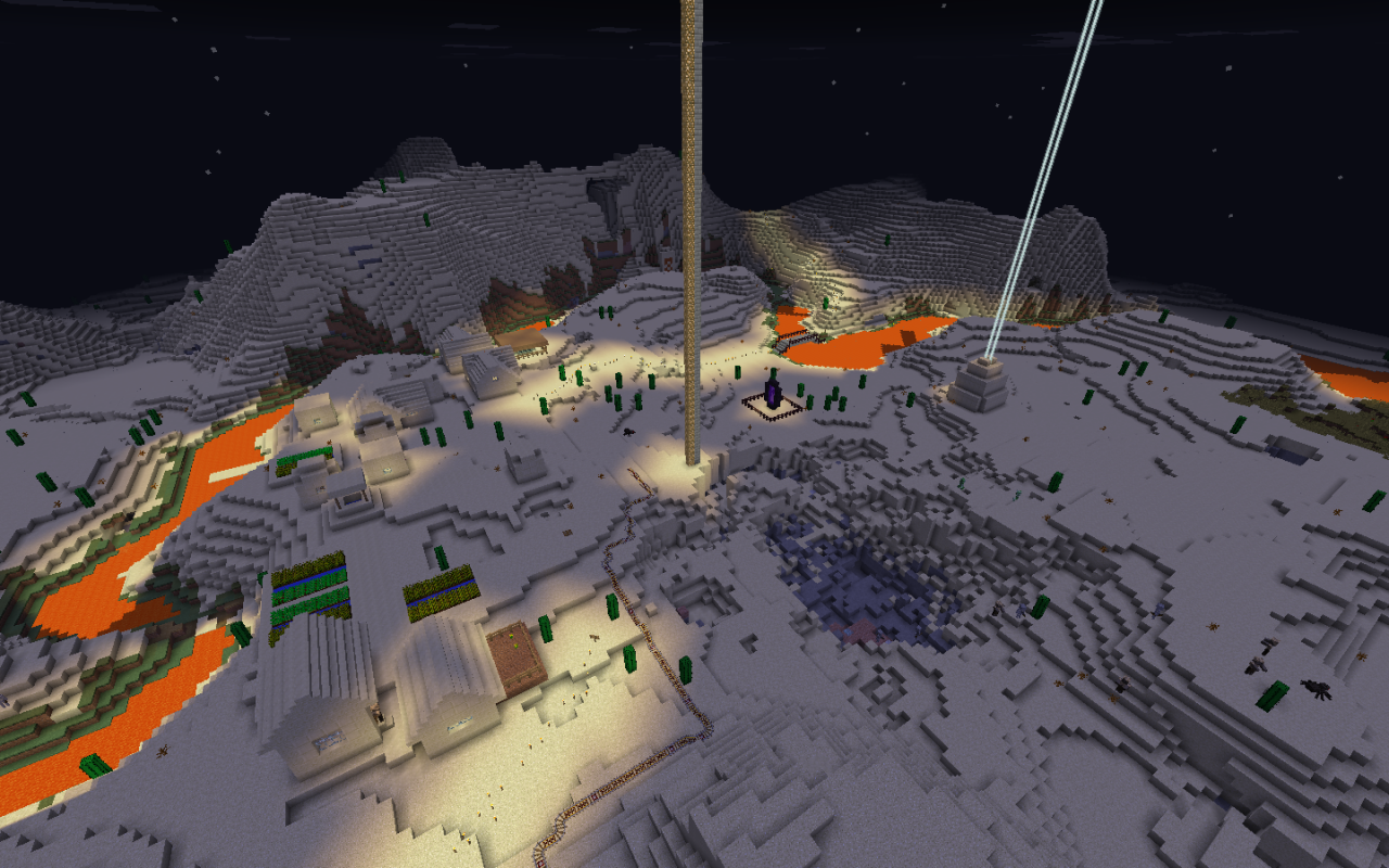 Fire Lake Survival World Minecraft Map