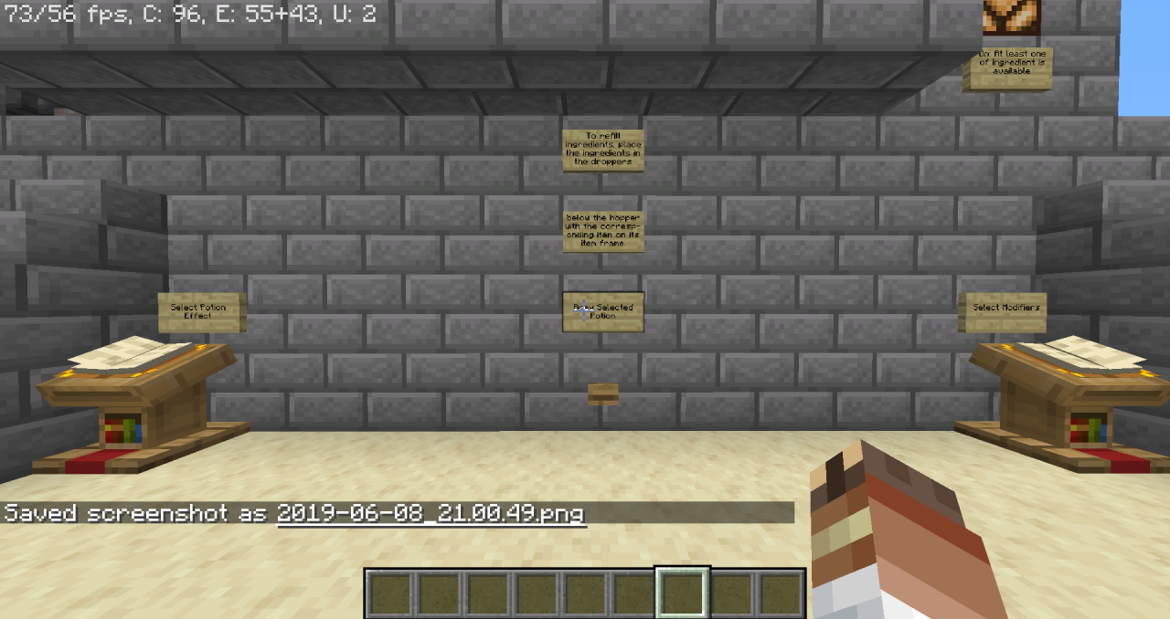 Lectern-Controlled Brewing Machine Minecraft Map