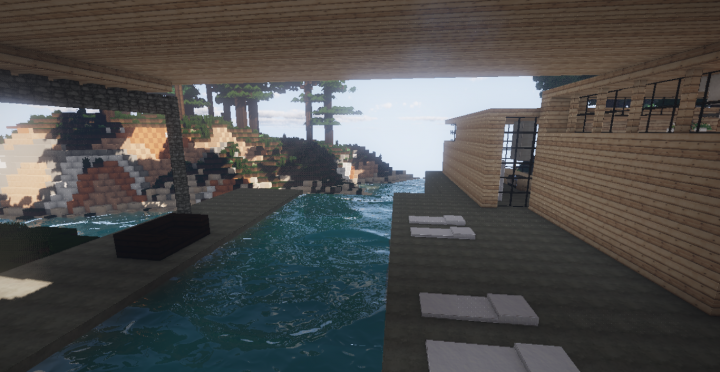 Overhang | A Contemporary Mountain House Minecraft Map