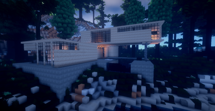 Overhang | A Contemporary Mountain House Minecraft Map