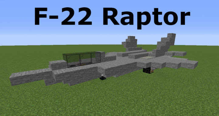 F-22 Raptor | Fighter Jet | 1:1 Scale Minecraft Map