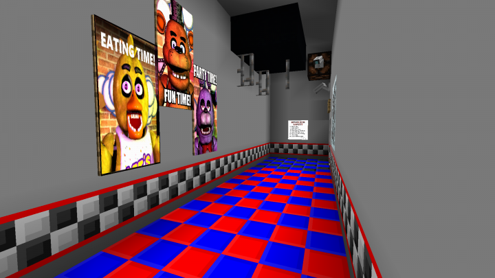 Five Nights At Freddy's Pizzeria Modded 1.12.2 Minecraft Map