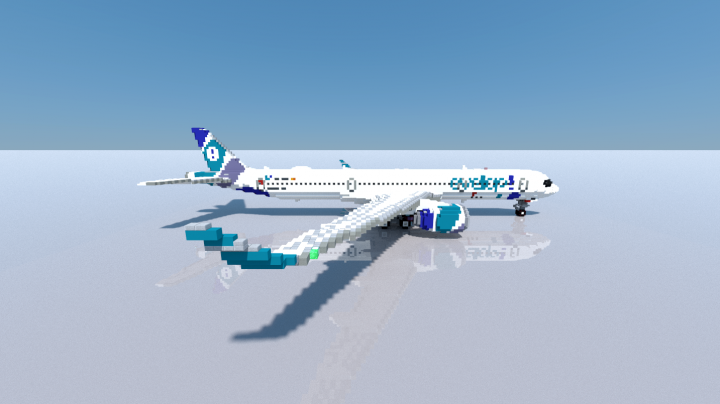 Airbus A350-900 Evelop Airlines [+Download] Minecraft Map