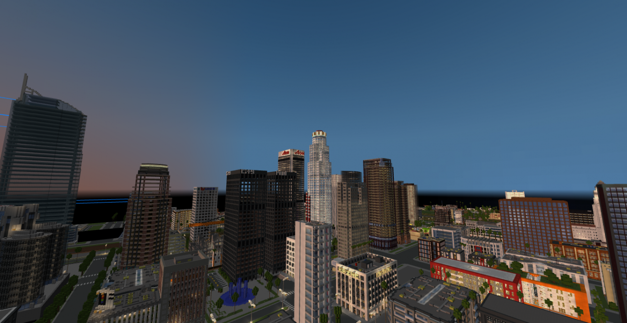 Downtonw Los Angeles Minecraft Map
