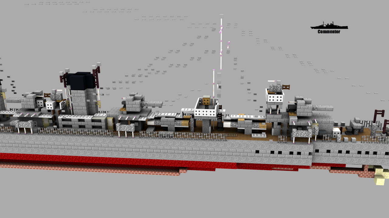 IJN Minekaze class 1:1 Scale (June 2019) Minecraft Map