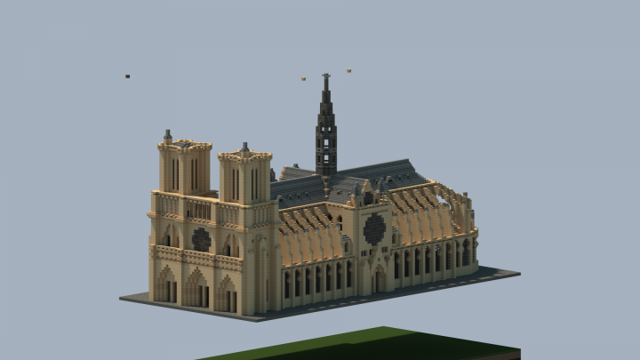 Notre Dame Cathedral Minecraft Map