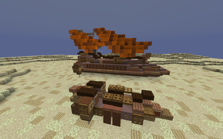 Sail Barge "Khetanna" | Star Wars 1:1 Build Minecraft Map