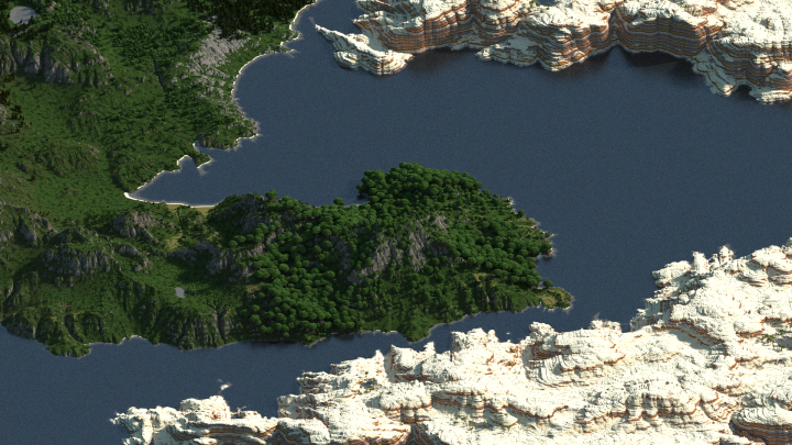 Big RPG location high quality - WorldMachine 15000x15000 Minecraft Map