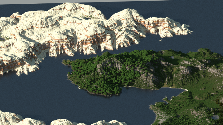 Big RPG location high quality - WorldMachine 15000x15000 Minecraft Map