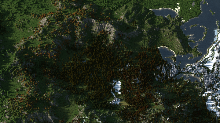 Big RPG location high quality - WorldMachine 15000x15000 Minecraft Map