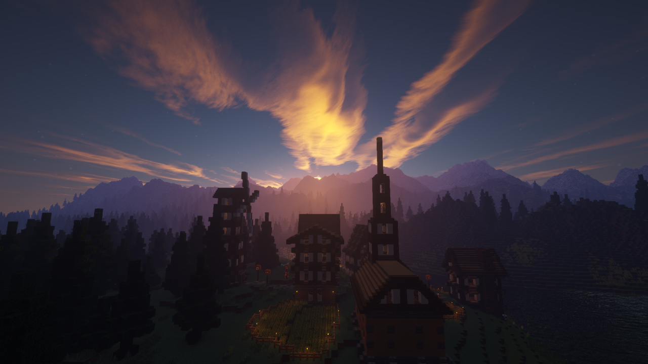 Mountail Forest & Village map Minecraft Map