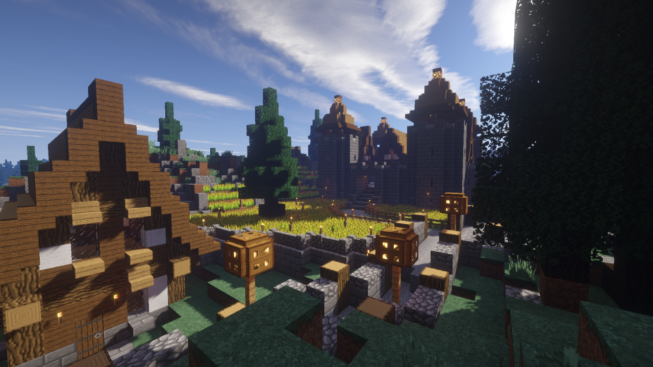 Mountail Forest & Village map Minecraft Map