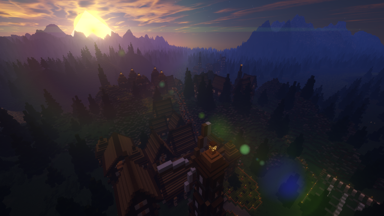 Mountail Forest & Village map Minecraft Map